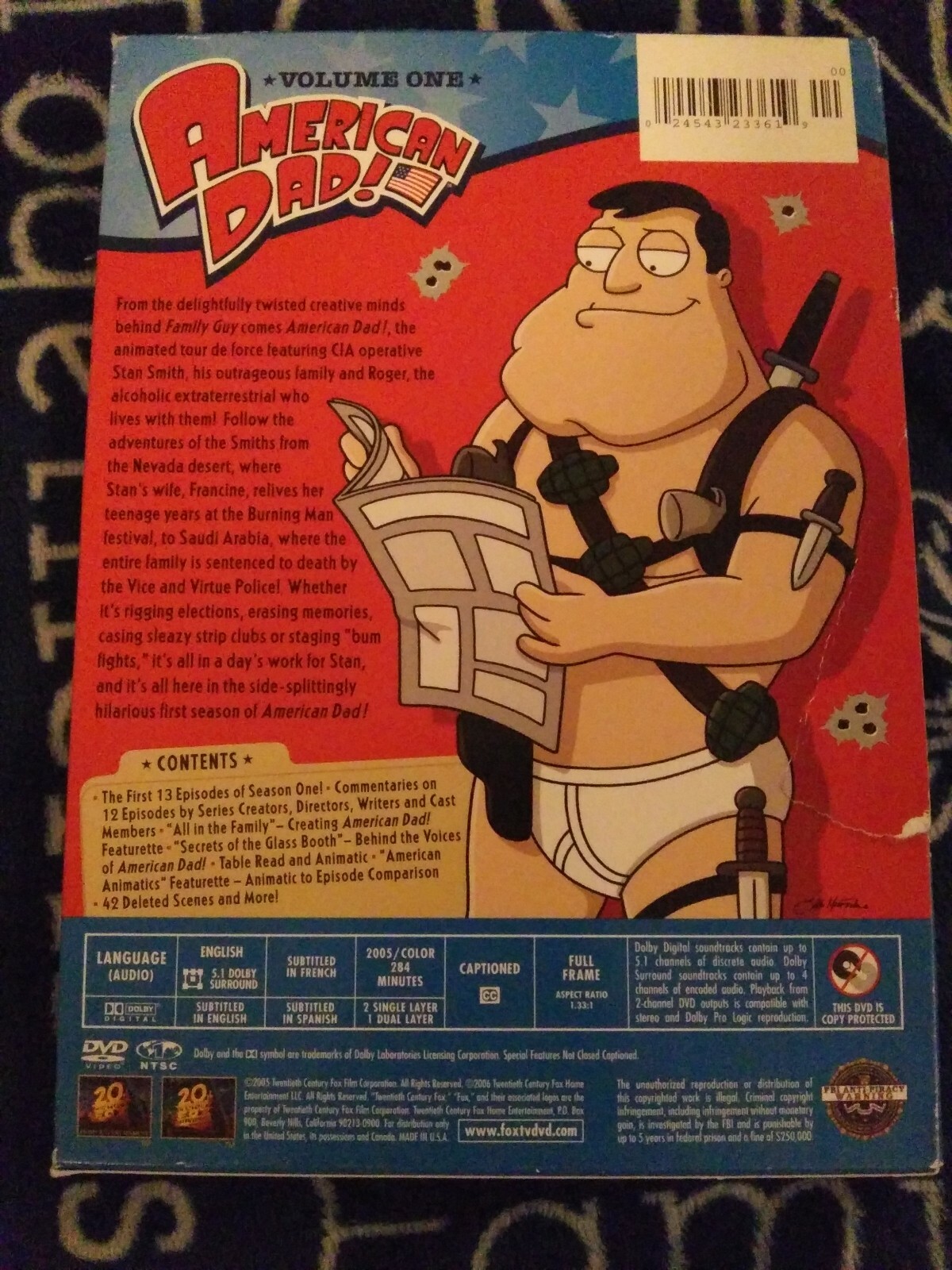 American Dad - Volume 1 (DVD, 2009, 3-Disc Set, Full Frame) 24543585794 ...