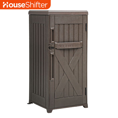 Lockable Outdoor Mail Delivery Box 60 Gallon Waterproof Parcel ...