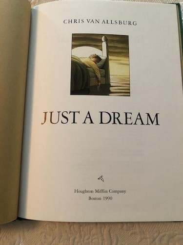 Vintage Children's Classic Book-JUST A DREAM-Chris Van Allsburg ...
