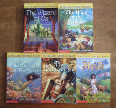 Lot 5 Scholastic Junior Classics Chapter Books (Mermaid, Oz, Nutcracker ...