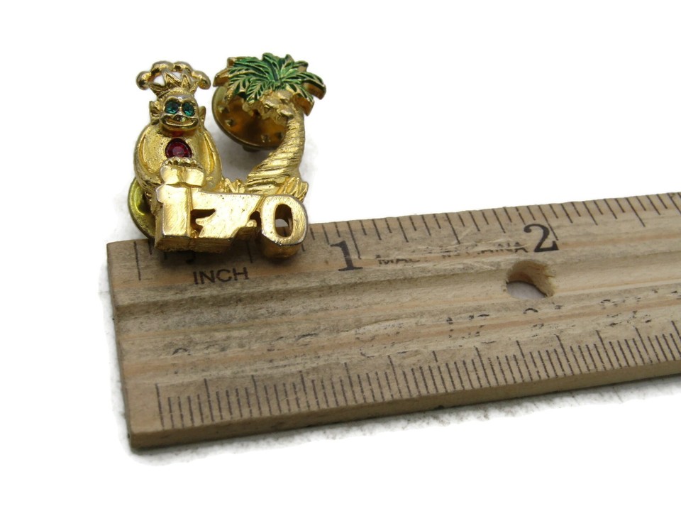 170 Numbered Palm Trees & Monkey Pin Gold Tone | eBay