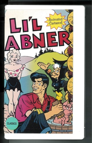 Li’l Abner Animated Cartoons VHS Video Cassette Tape 5 Cartoons Very ...