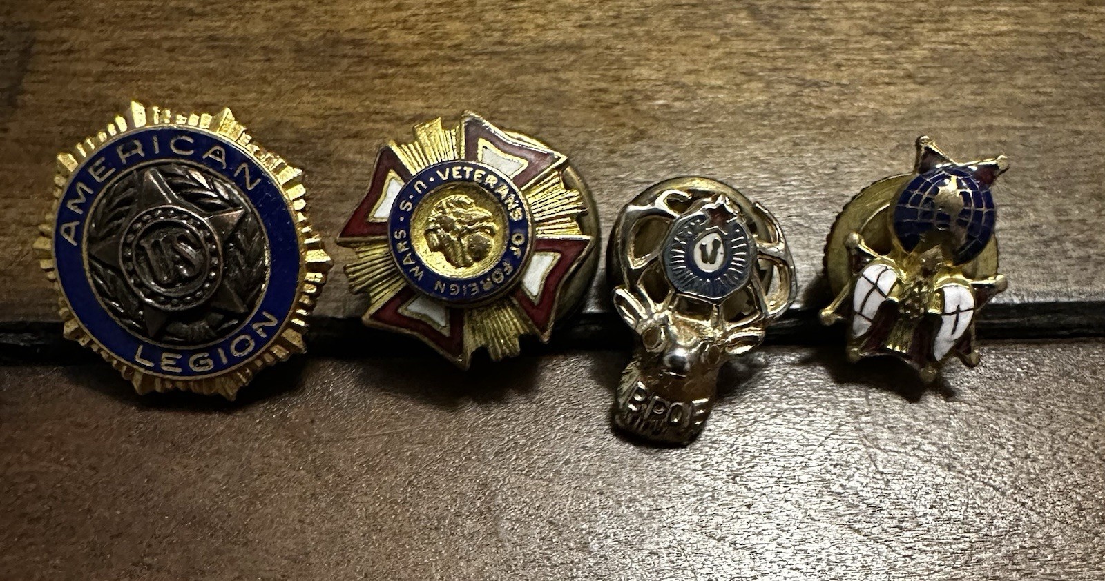 Gold Toned Lot Of 4 American Legion Pins | eBay