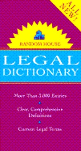 Random House Webster's Pocket Legal Dictionary: Second Edition by James ...