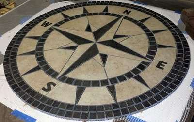 Compass Rose Tile Floor Medallion – Flooring Ideas