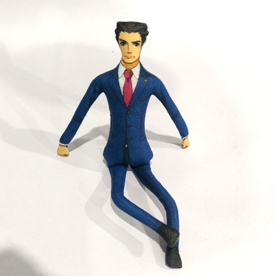 Ace Attorney Miles Edgeworth Abstract Doll Phoenix Wright Plush ...