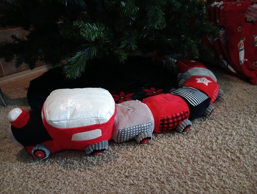 Goffa Multicolor 5' Long Musical Plush Train Interactive Push Button ...