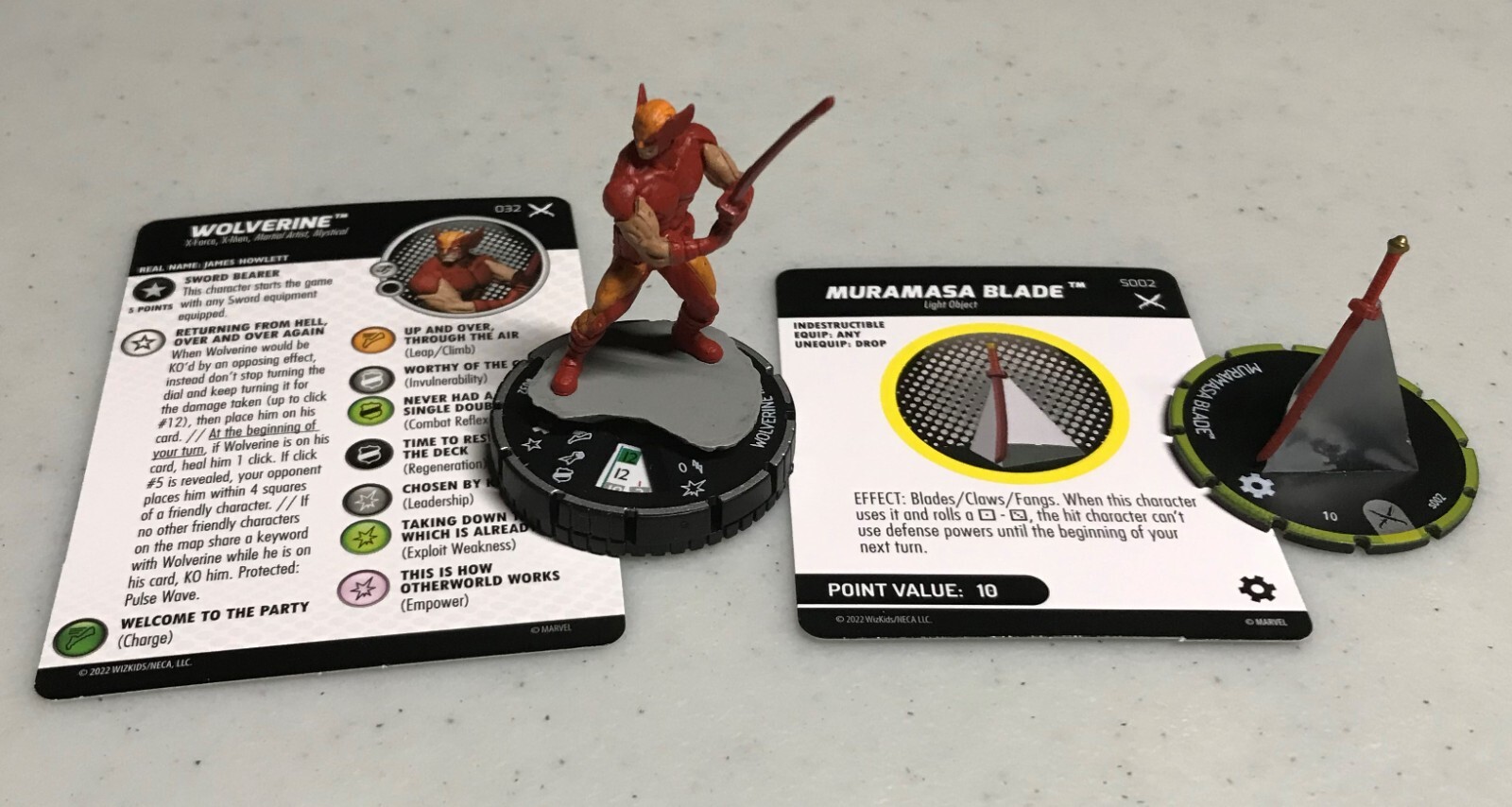 WOLVERINE + MURAMASA BLADE 032 S002 X-Men X of Swords Marvel HeroClix ...