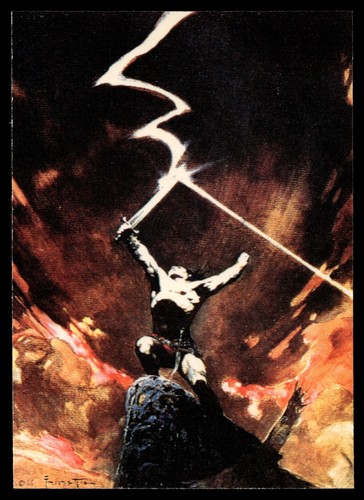 Frank Frazetta Fantasy Art Exotic Pin Up Card 59 Against the Gods ...
