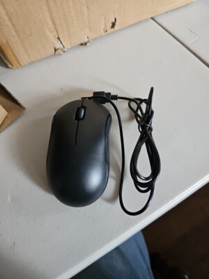 *LOT OF 5* Unbranded Black USB Wired Optical Mouse - 3 Button with ...