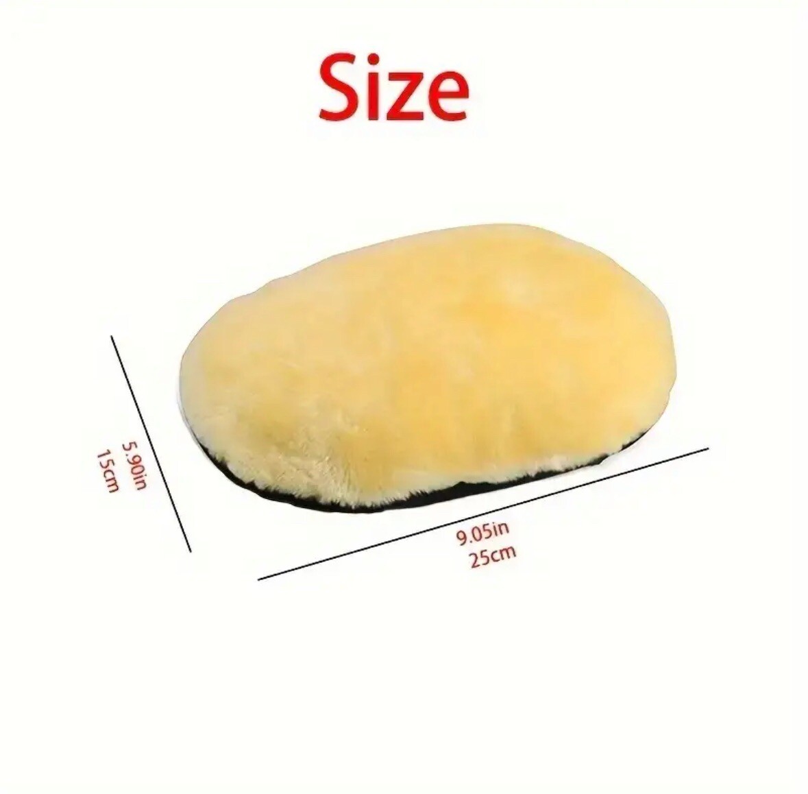 Synthetic Wool Hand Wash Mitt Glove Car Cleaning Detailing Polising ...