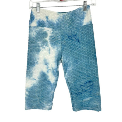 Dreamsicle Blue White Tie-Dye Stretch Shorts Small/Medium | eBay