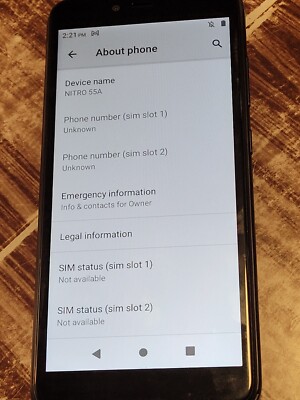 MaxWest Nitro 55A 16GB GSM Unlocked Dual SIM Android Smartphone Cell ...