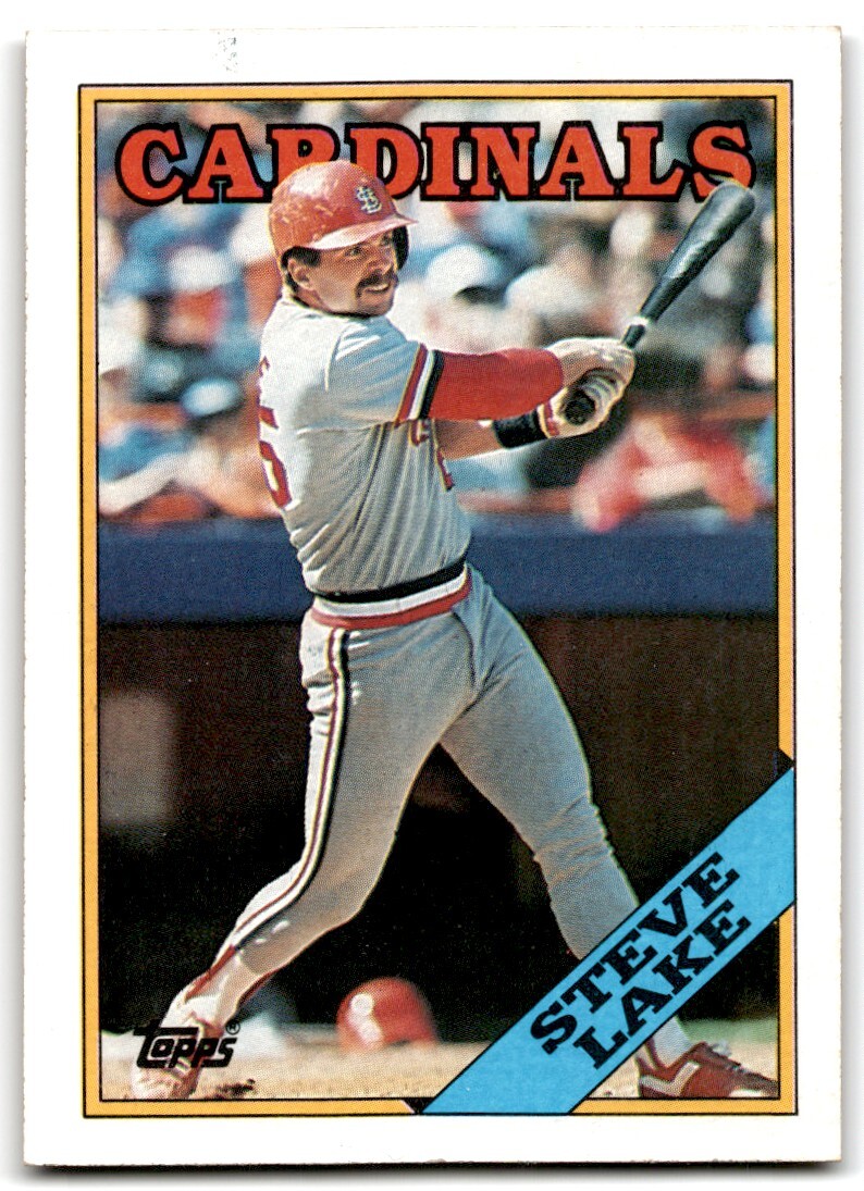 1988 Topps Baseball Card Steve Lake St. Louis Cardinals #208 | eBay