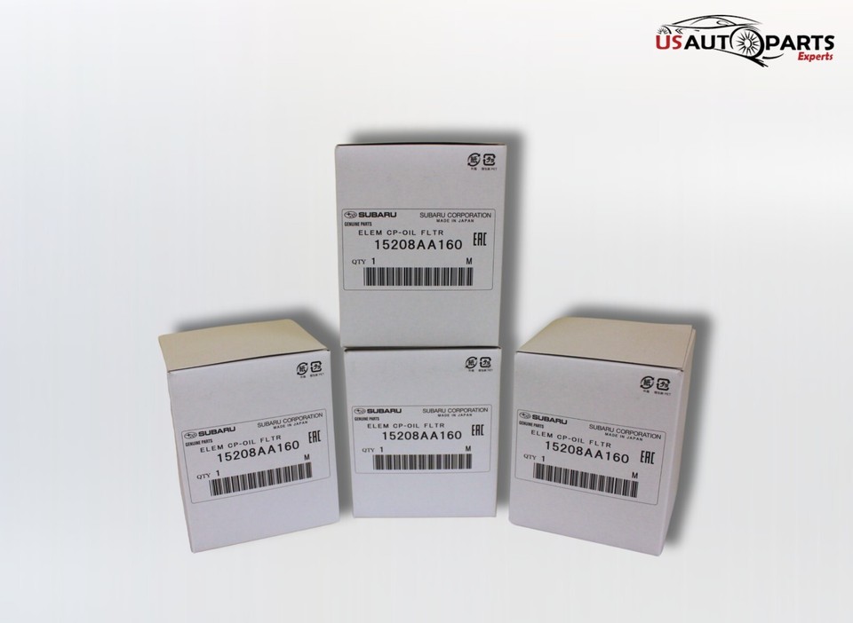 Set of 4 Genuine Subaru Engine Oil Filter For Forester Impreza Legacy ...