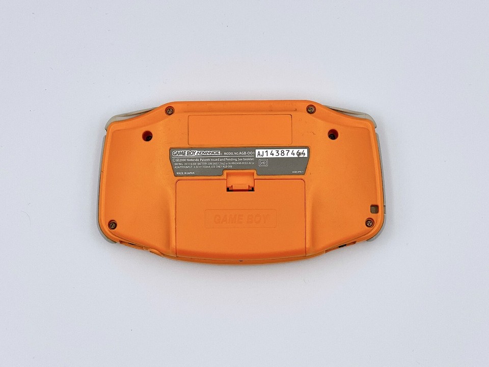 Game Boy Advance Console Orange GBA Authentic Japan Model Tested Region ...