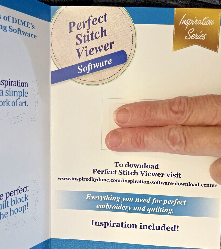 DIME EMBROIDERY Perfect Stitch Embroidery File Icon Viewer #3 CD + 20 ...
