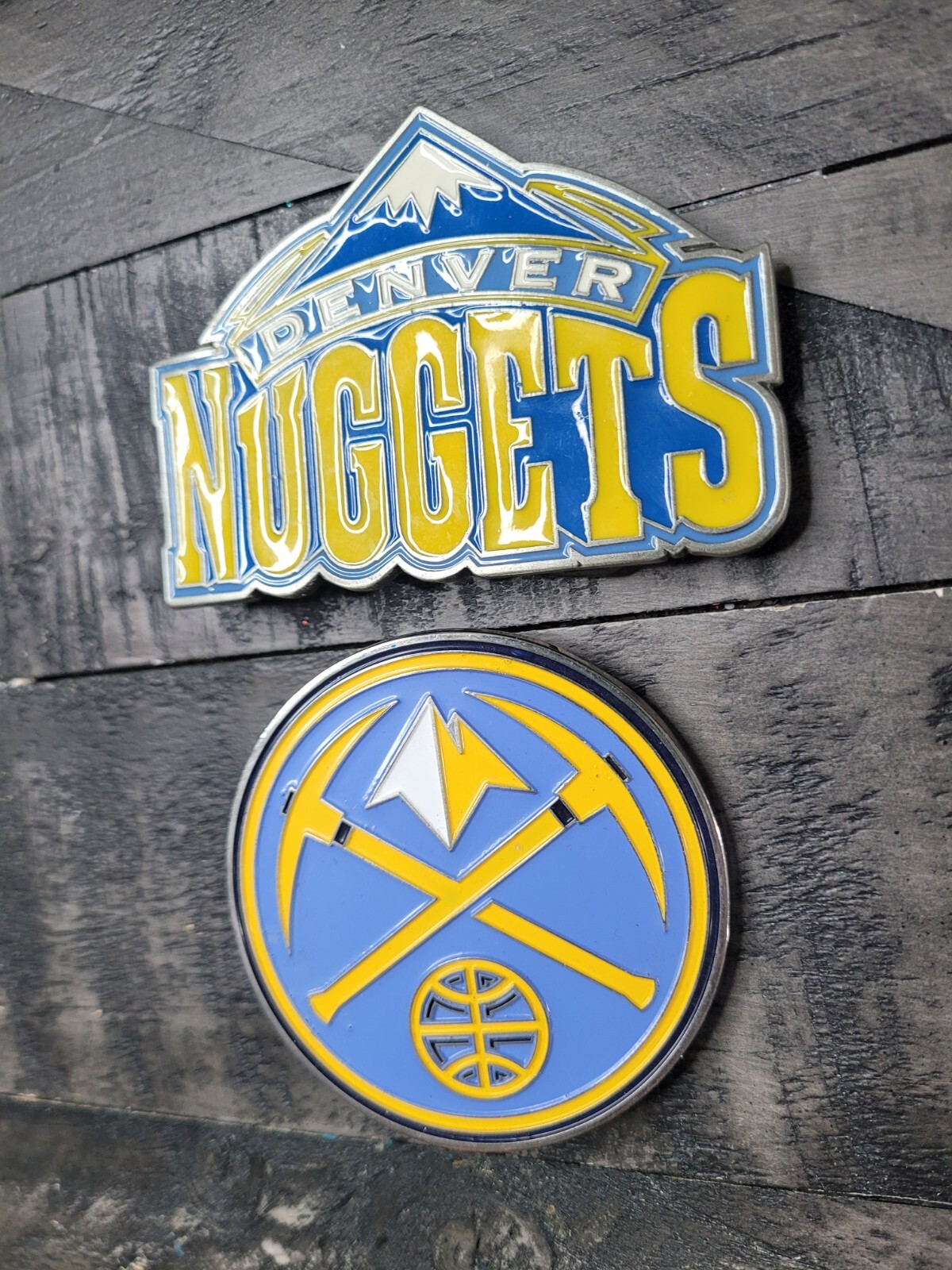 Denver Nuggets & Alternate Pick Axe Logo Belt Buckle … - Gem