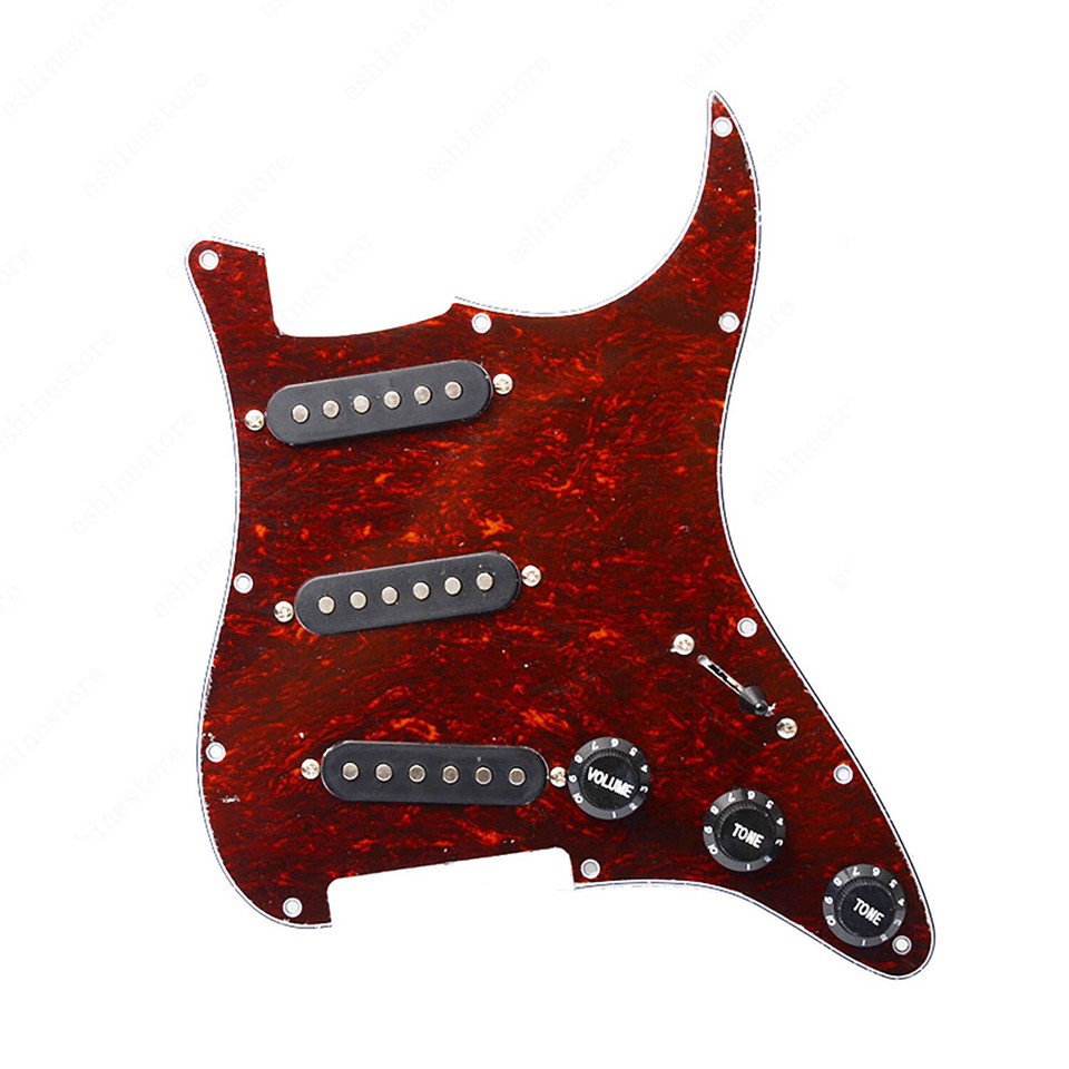 11 Hole SSS Strat Style Loaded Pickguard For Stratocaster Various ...