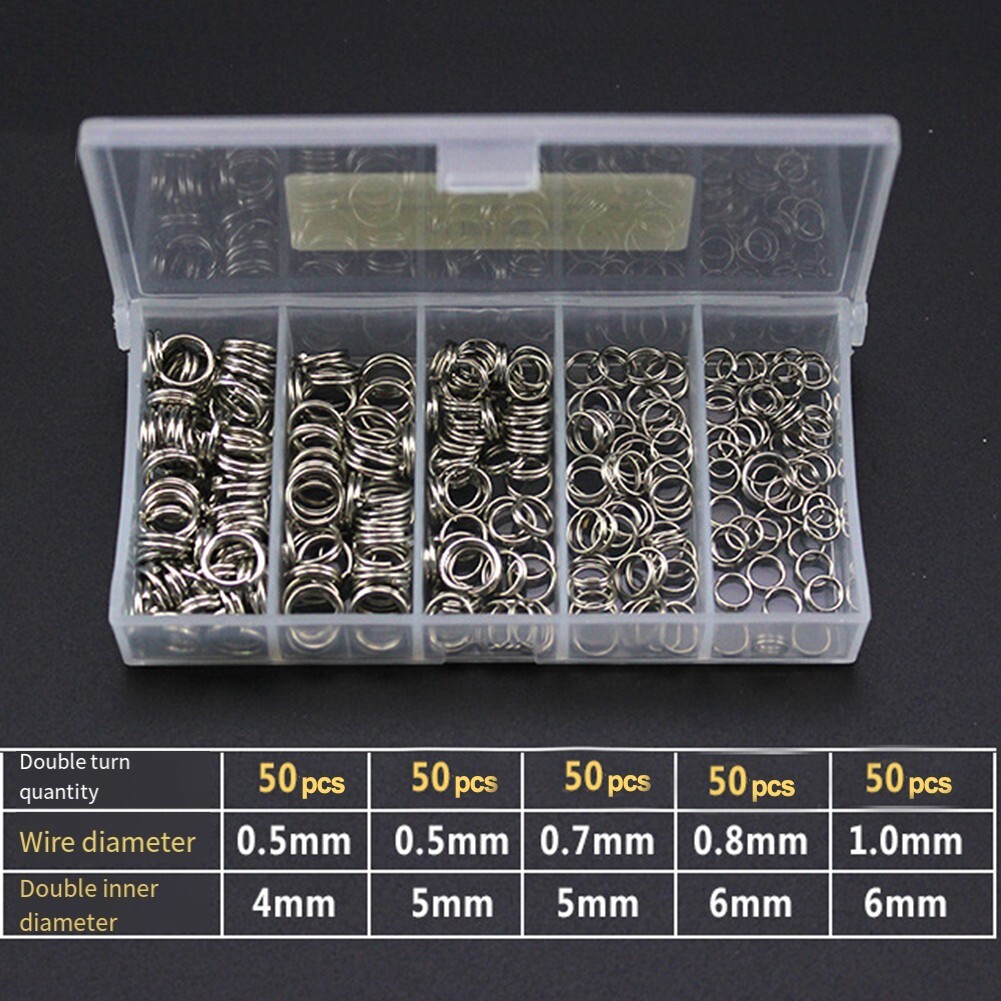 Top Grade Fishing Split Rings for Lures and Crank Baits 250/500pcs Pack ...