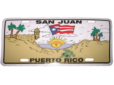 San Juan Puerto Rico 6"x12" Aluminum License Plate Tag | eBay