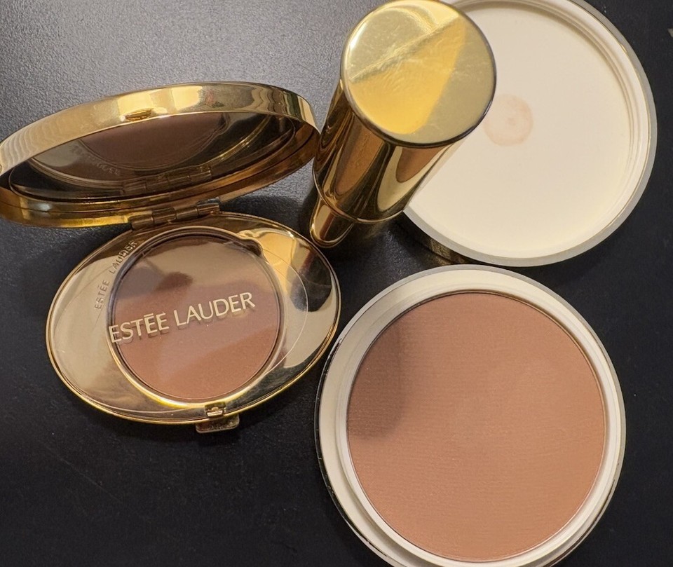ESTEE LAUDER Bronzer Goddess Soft Matte Bronzer Lot Of 2 Plus Brush ...