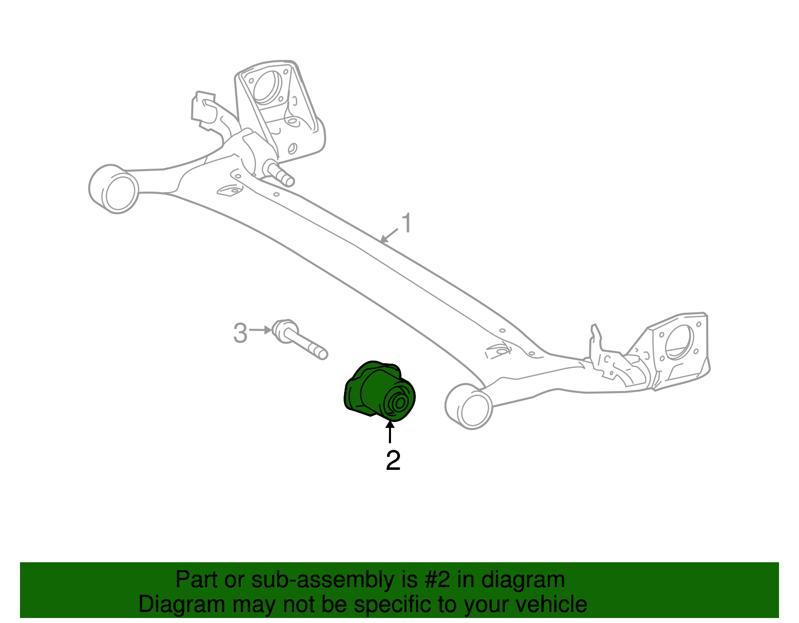 Rear Axle Beam Bushing Toyota Genuine Part OEM/New | eBay