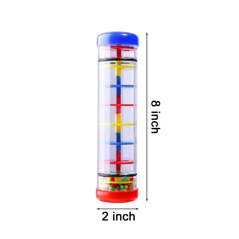 2 Pack Rainmaker Rain Stick Musical Instrument for Babies, Toddlers and ...