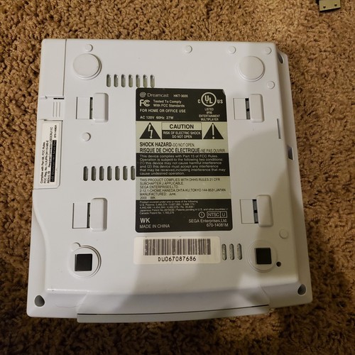 SEGA Dreamcast HKT-3020 Console NTSC U System W/ Cords + Controller ...