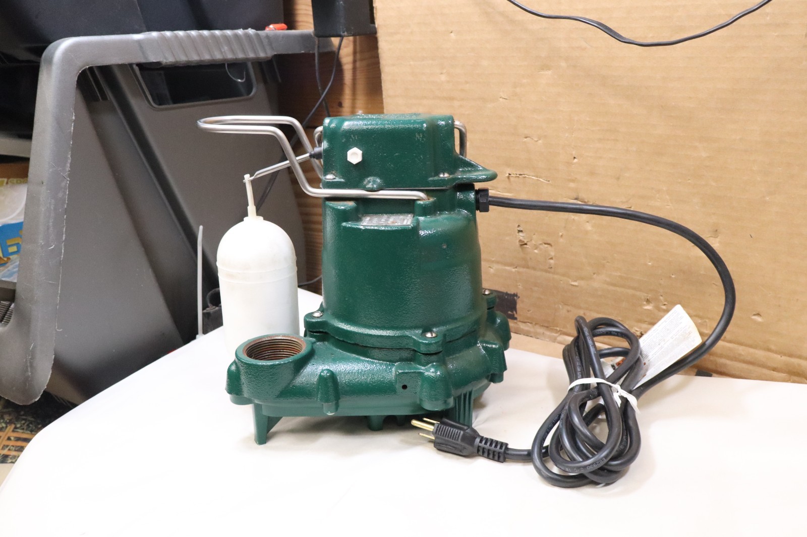 Zoeller M53 - 1/3 HP Cast Iron Submersible Sump Pump w/ Vertical Float ...