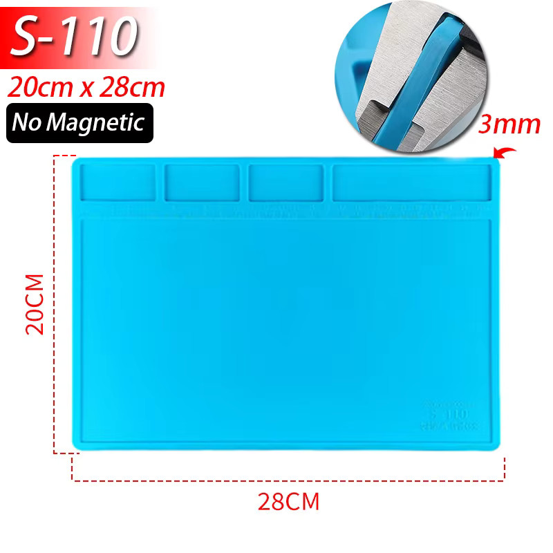 Silicone Soldering Mat Heat Resistant Anti Static Repair Work Mat for ...