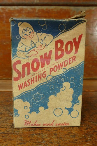 Vintage Snow Boy Washing Powder Swift & Co 7oz Cardboard Advertising ...