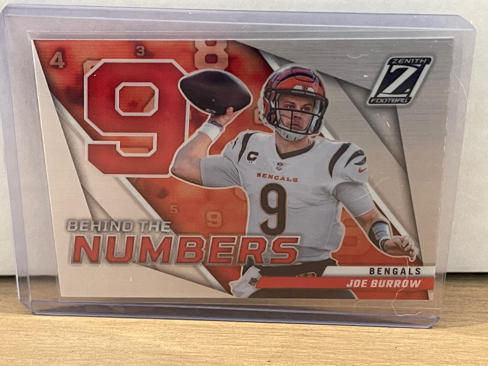 Joe Burrow Bengals 2022 Zenith Behind The Numbers Silver Prizm Insert # ...