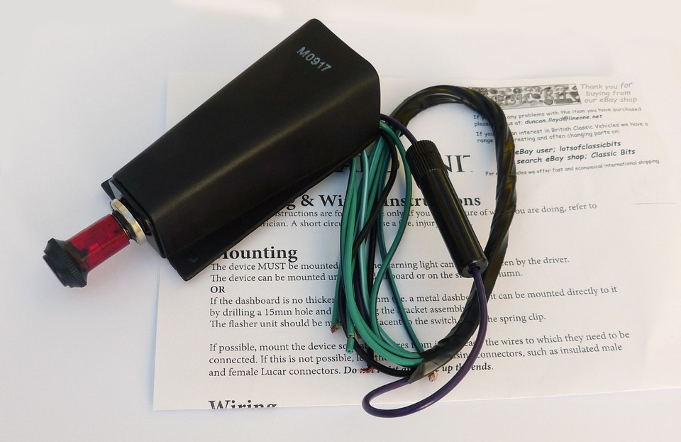 12 Volt Classic Car Hazard Flasher Warning Kit, GSS159, (As Lucas ...
