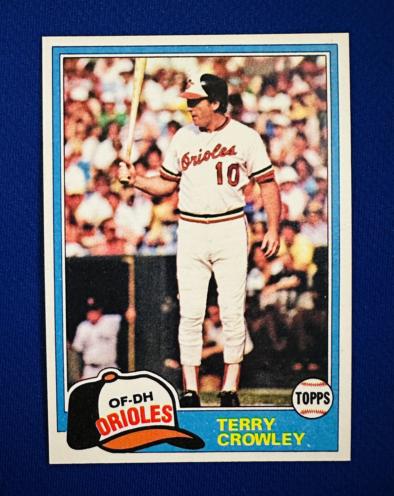 1981 TOPPS #543 TERRY CROWLEY BALTIMORE ORIOLES NM-MT OR BETTER 2 TIME ...