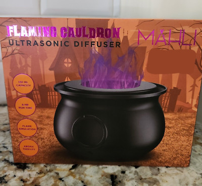 NIB Halloween Flaming Cauldron Ultrasonic Diffuser by Mahli-Viral 2024 ...