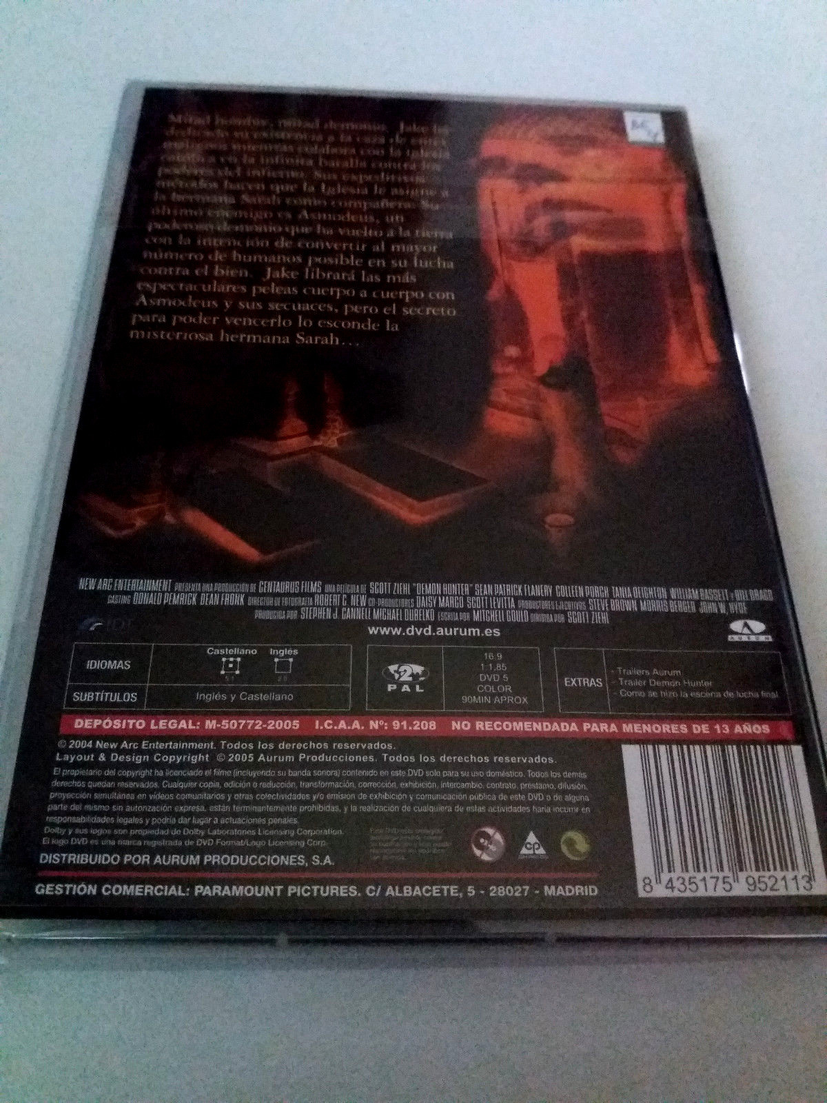 Dvd "Demon Hunter" Scott Ziehl Sean Patrick Flanery Colleen Porch Tania ...