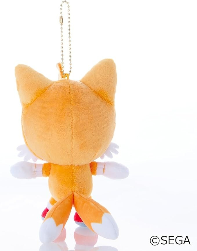 Sonic the Hedgehog Sonic and Friends TAILS Plush M & Mascot Keychain ...