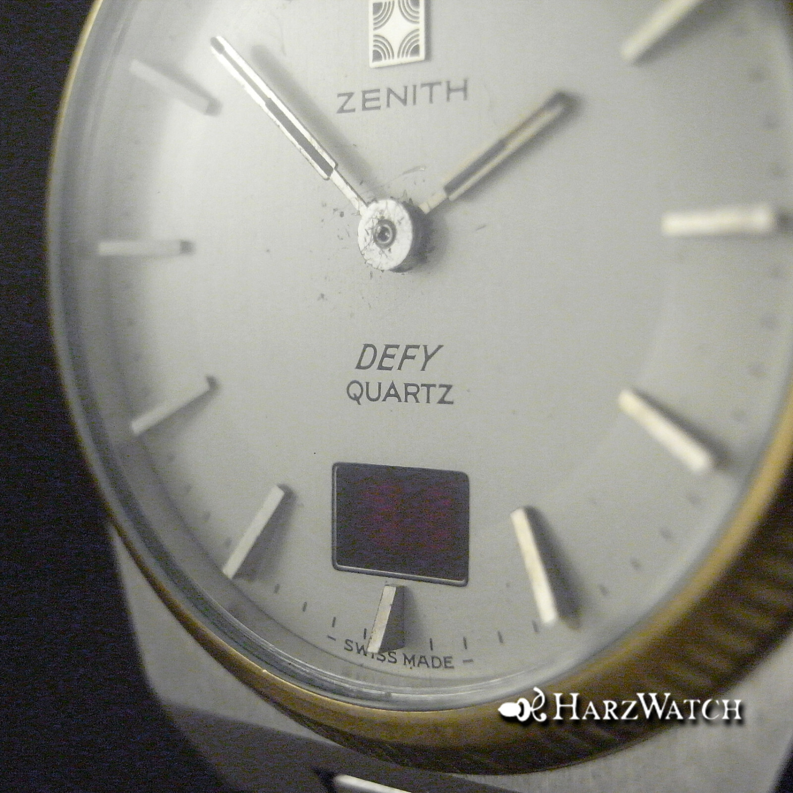 1975 ZENITH DEFY Quartz Armbanduhr Stahl Analog Digital red LED 35 mm ...