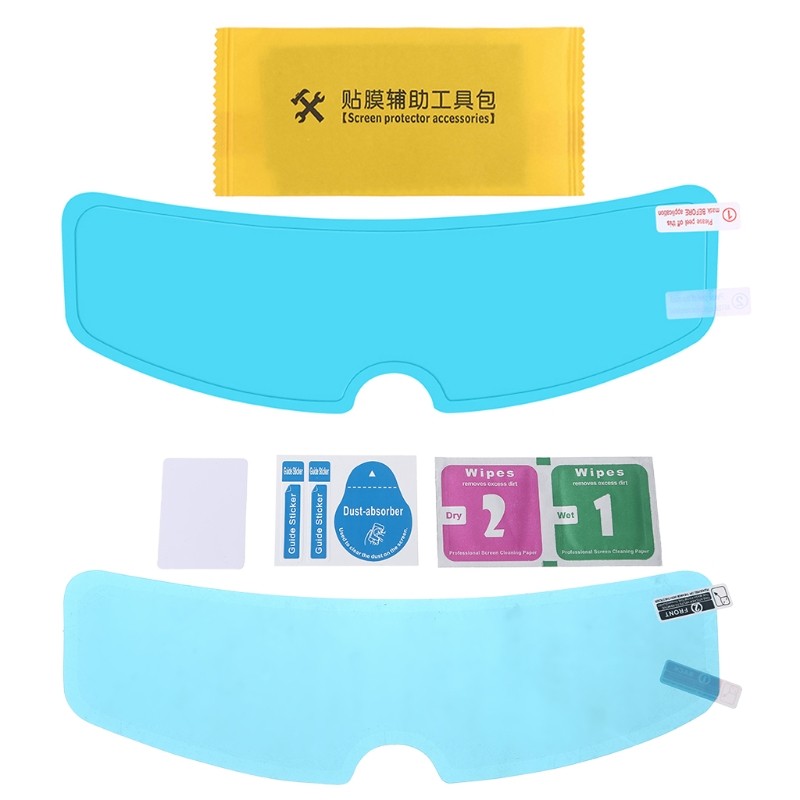 Universal Motorcycle Helmet Rainproof Clear Film Anti Rain Anti-Fog ...