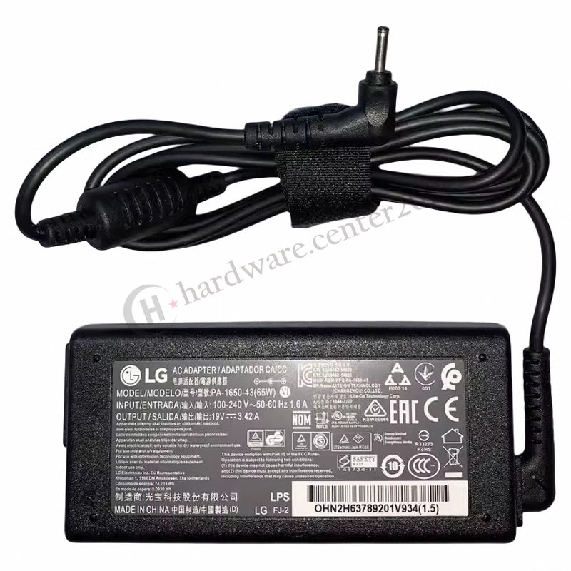 Original 65W Laptop AC Adapter for LG gram 17Z95N-G.AAS8U1, gram 17Z95N ...