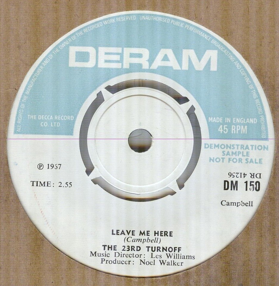 THE 23RD TURNOFF*LEAVE ME HERE*DEMO*MOD*PSYCH*DERAM LABEL*HEAR BOTH | eBay