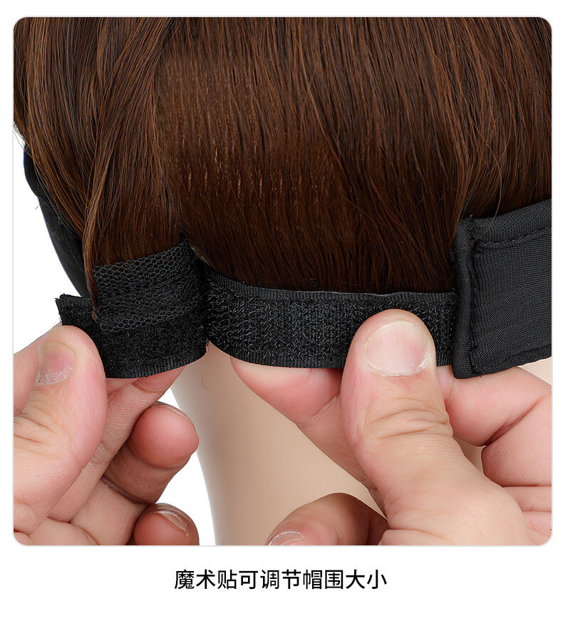 Women Hat Wig Hat with Hair Ponytail Wig Baseball Cap with Hair Brown ...