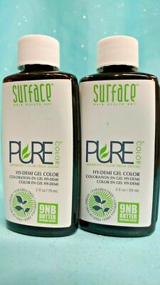 Set /2 Surface Pure HY-DEMI GEL HAIR COLOR Dye Demi Permanent 9NB ...