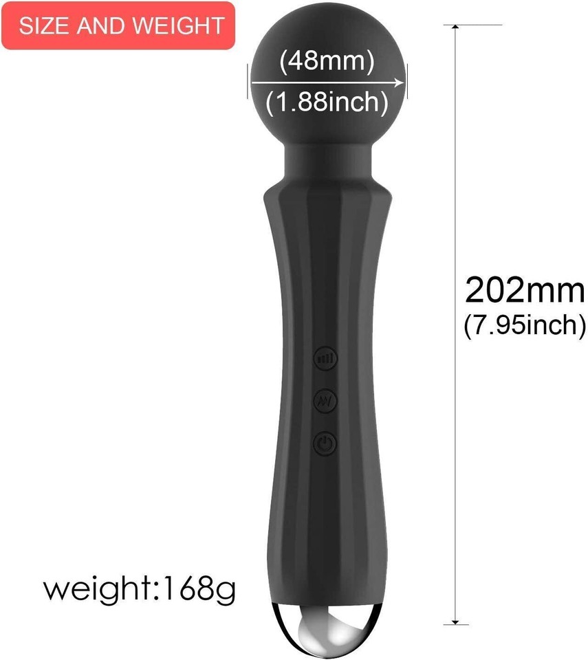 Handheld Massager 20 Speed Wand Vibrating Massage Magic Full Body ...