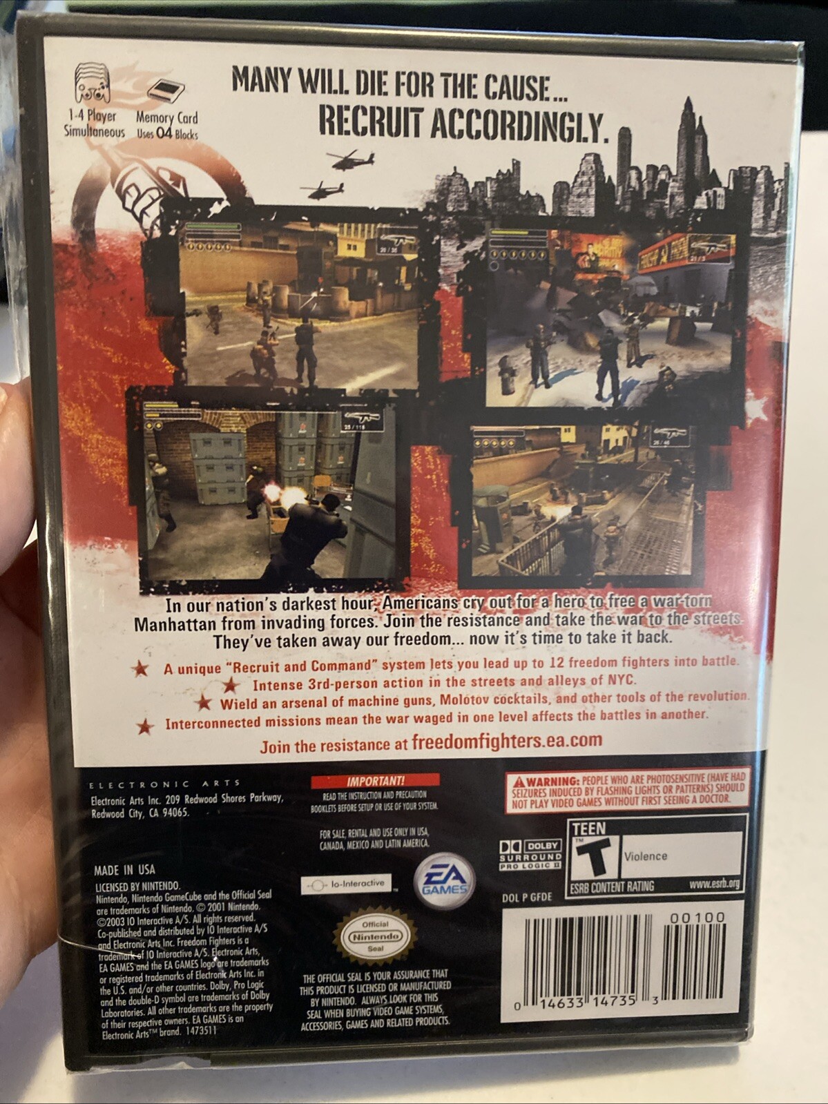 Freedom Fighters (Nintendo GameCube, 2003) for sale online | eBay