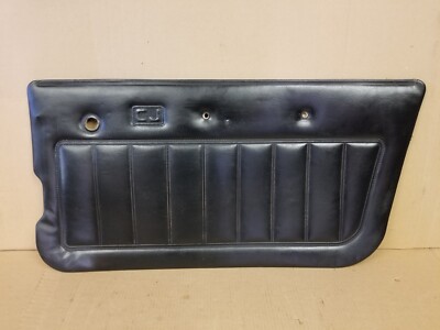 82-86 Jeep CJ CJ7 Factory Original Black Passenger Side Interior Door ...