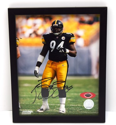 RODNEY BAILEY #94 Steelers autographed framed picture 11x9 4-2 | eBay