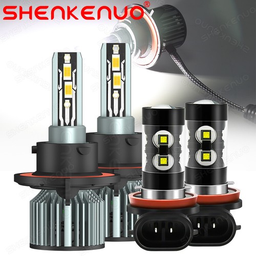 For Ford Flex 2009-2019 White LED Headlight Hi-Low Beam +Fog Light 4 ...