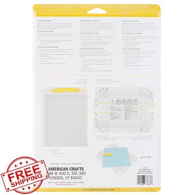 EK Tools Mini Scoring Board 7.5x9.75in with Bone Folder Card Craft | eBay